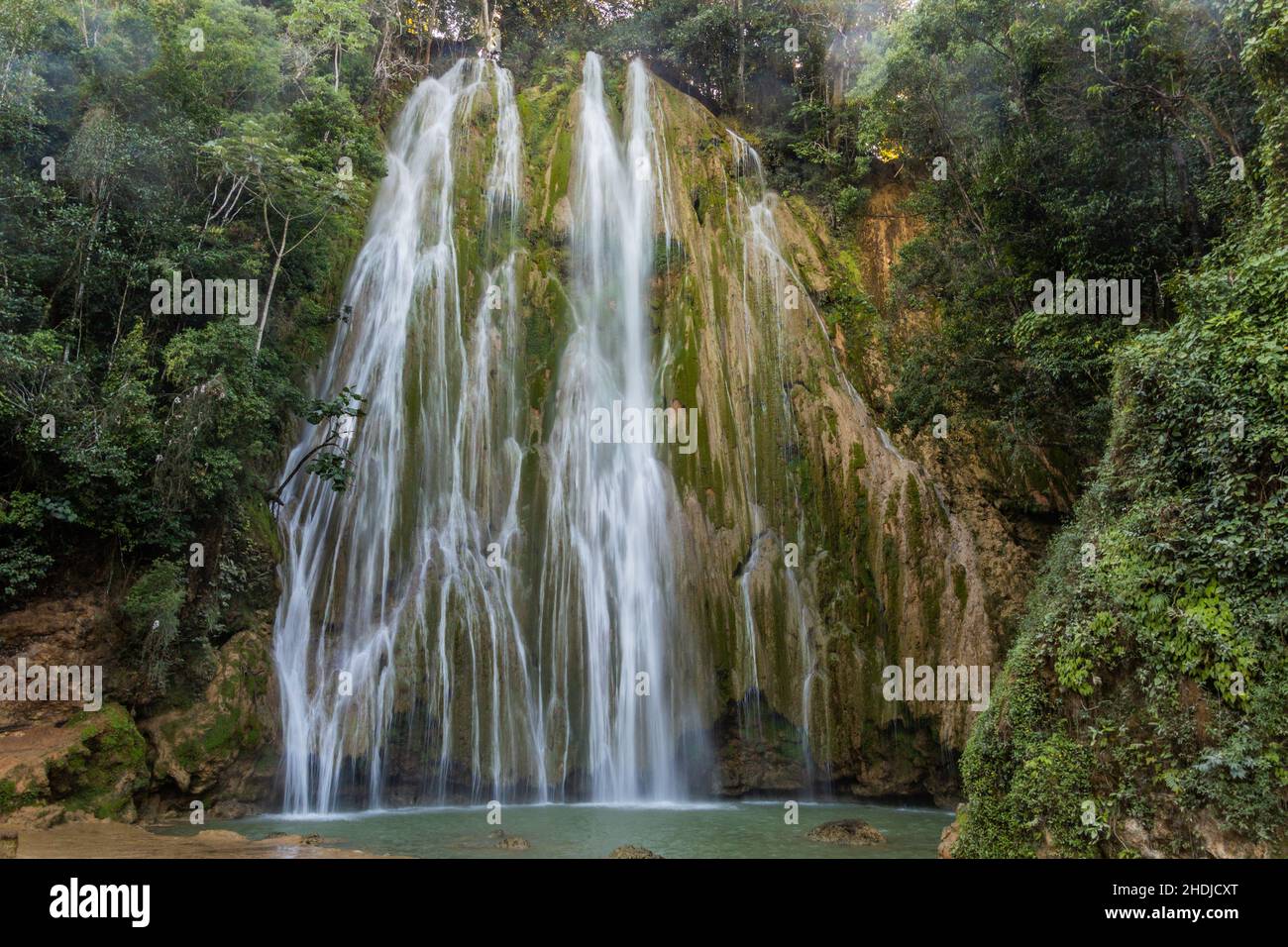 El Limon waterfall, Dominican Republic Stock Photo - Alamy