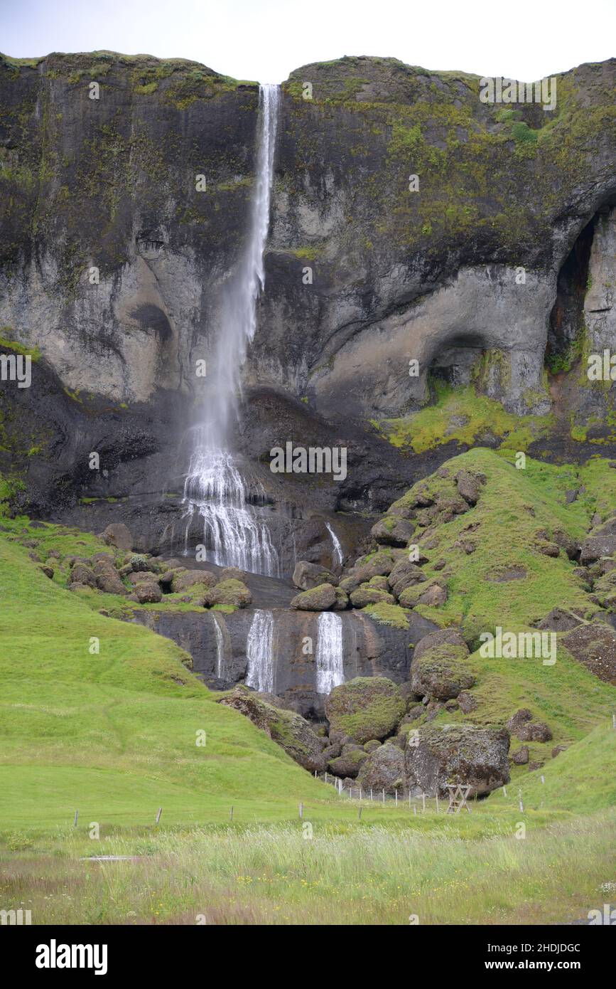 waterfall, iceland, cascade, waterfalls, icelands Stock Photo - Alamy