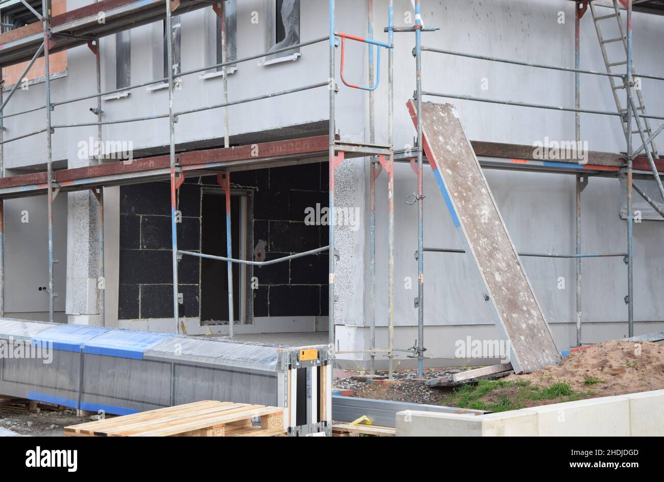 building construction, construction site, housing, building ...