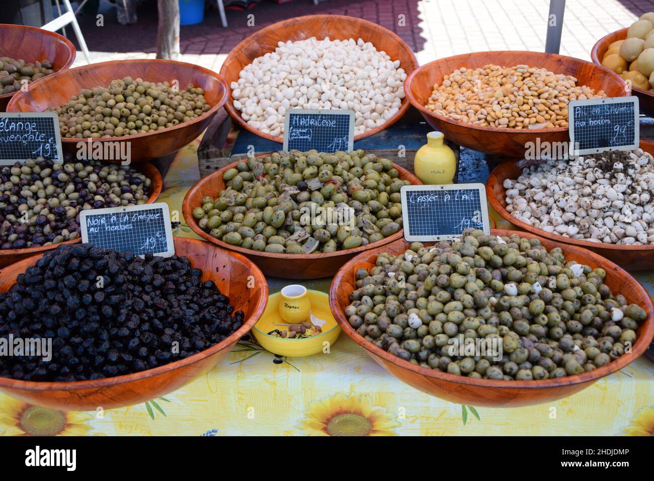 olives, market stall, olive, market stalls Stock Photo - Alamy