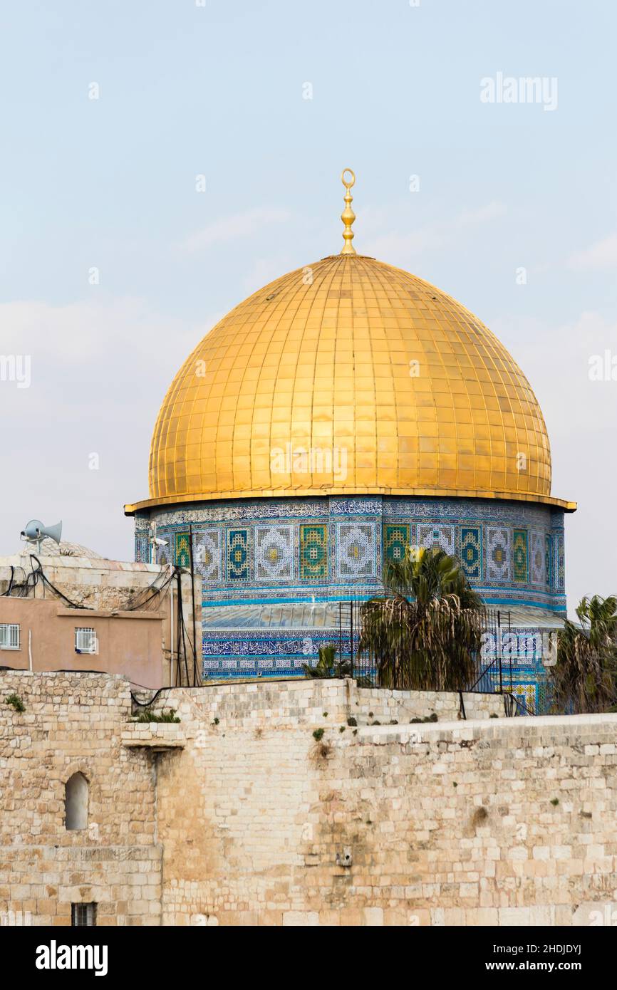 dome of the rock, jerusalem, dome of the rocks, jerusalems Stock Photo ...