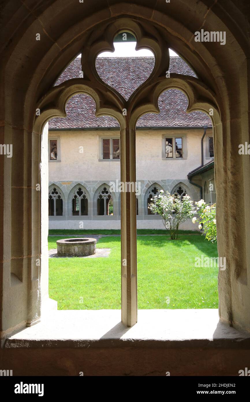 window, monastery, courtyard, monastery garden, st georgen, windows ...