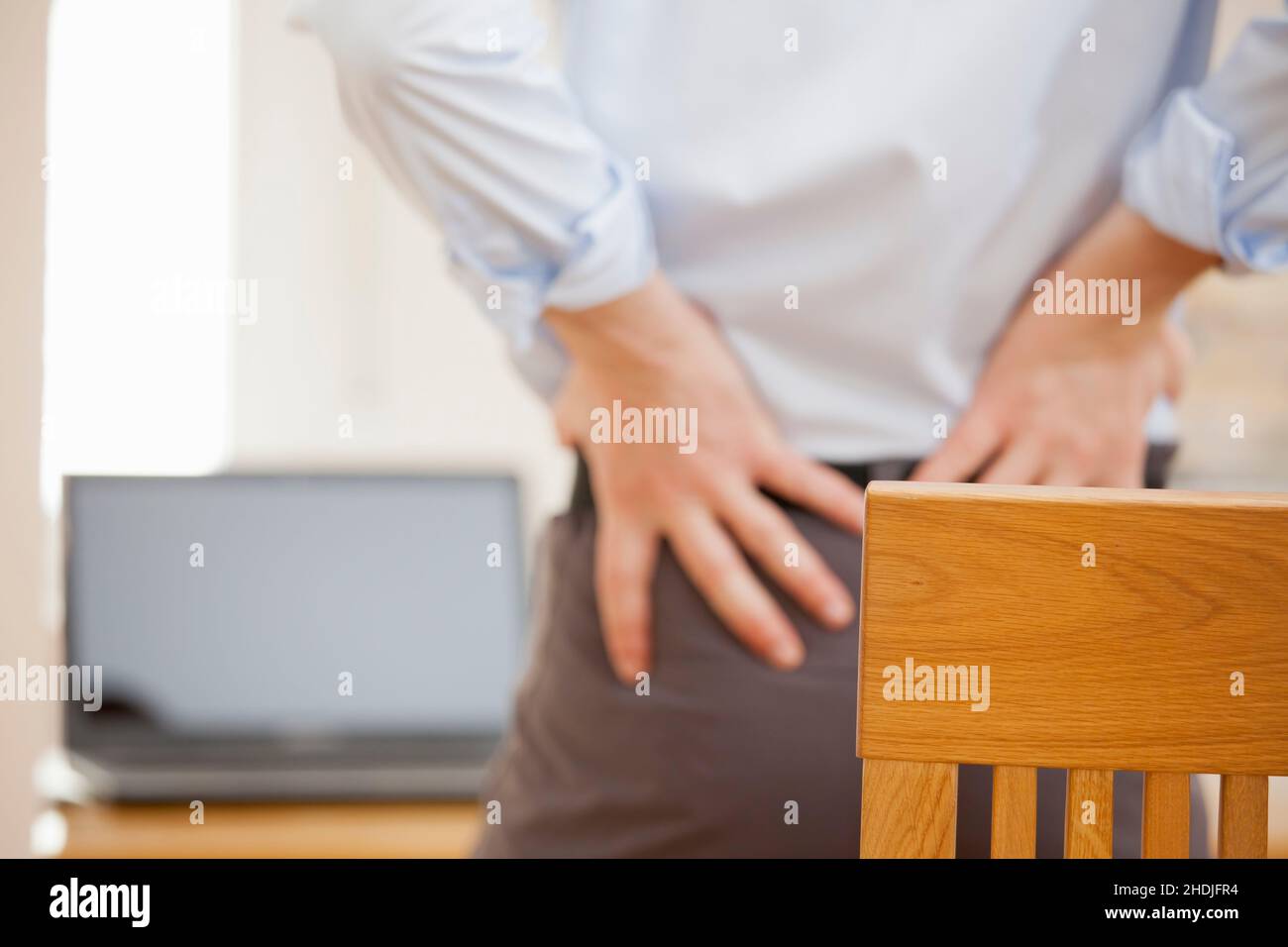 pain, back, computer work, pains, backs, computer works Stock Photo - Alamy