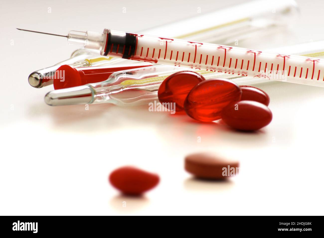 healthcare & medicine, pill, syringe, thermometer, healthcare ...