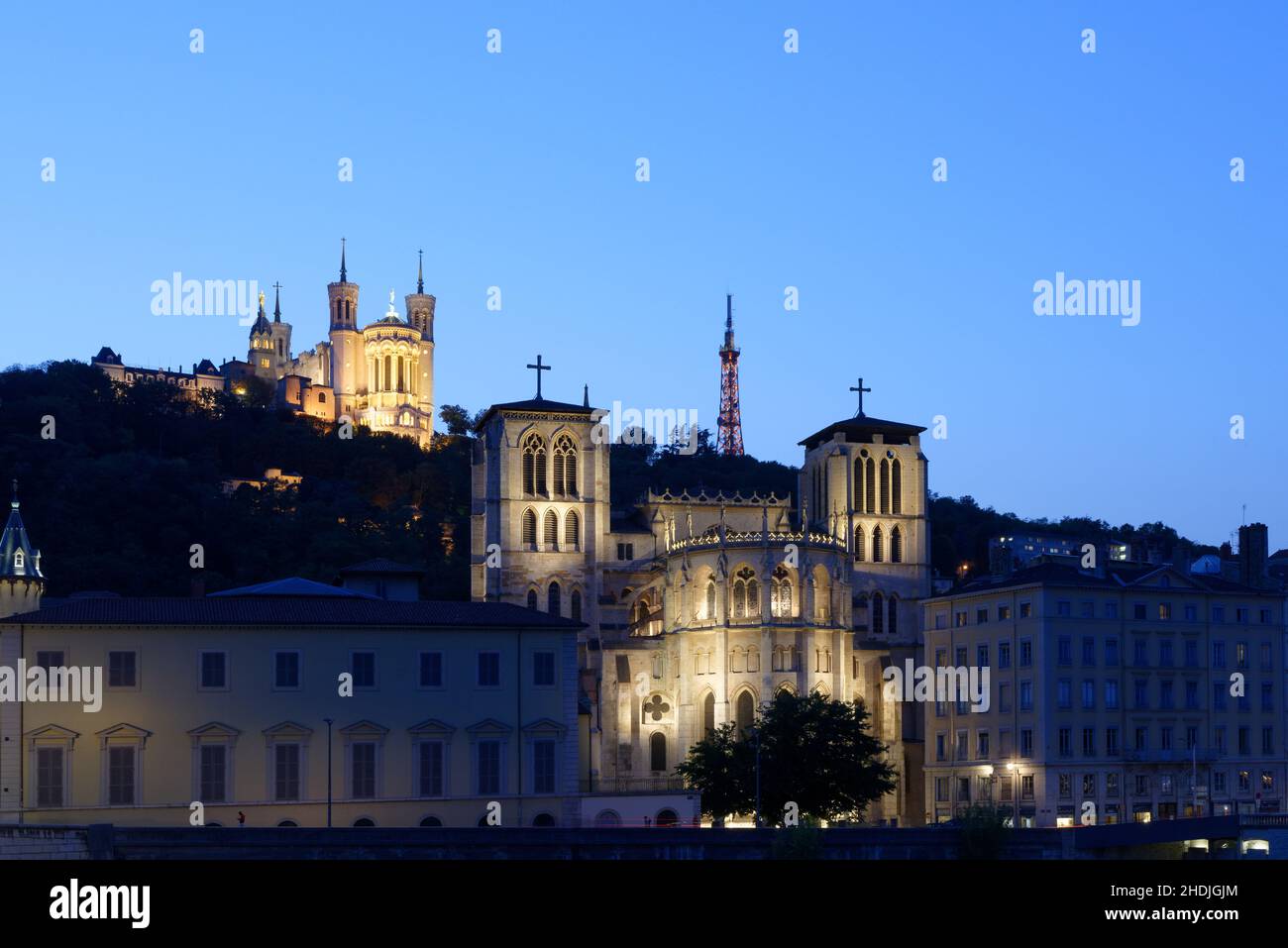 lyon, saint jean cathedral Stock Photo - Alamy