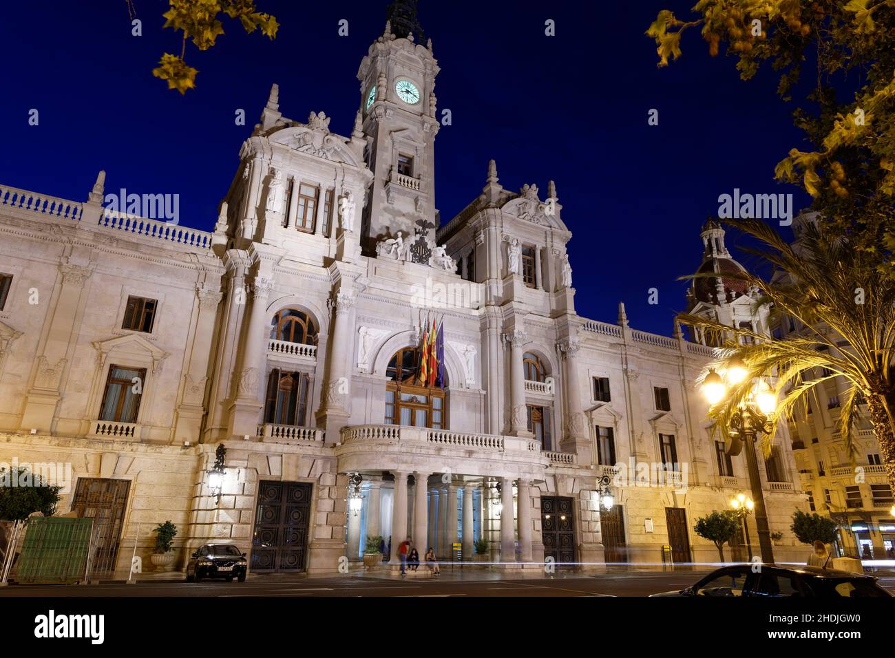 town hall, valencia, town halls, valencias Stock Photo - Alamy