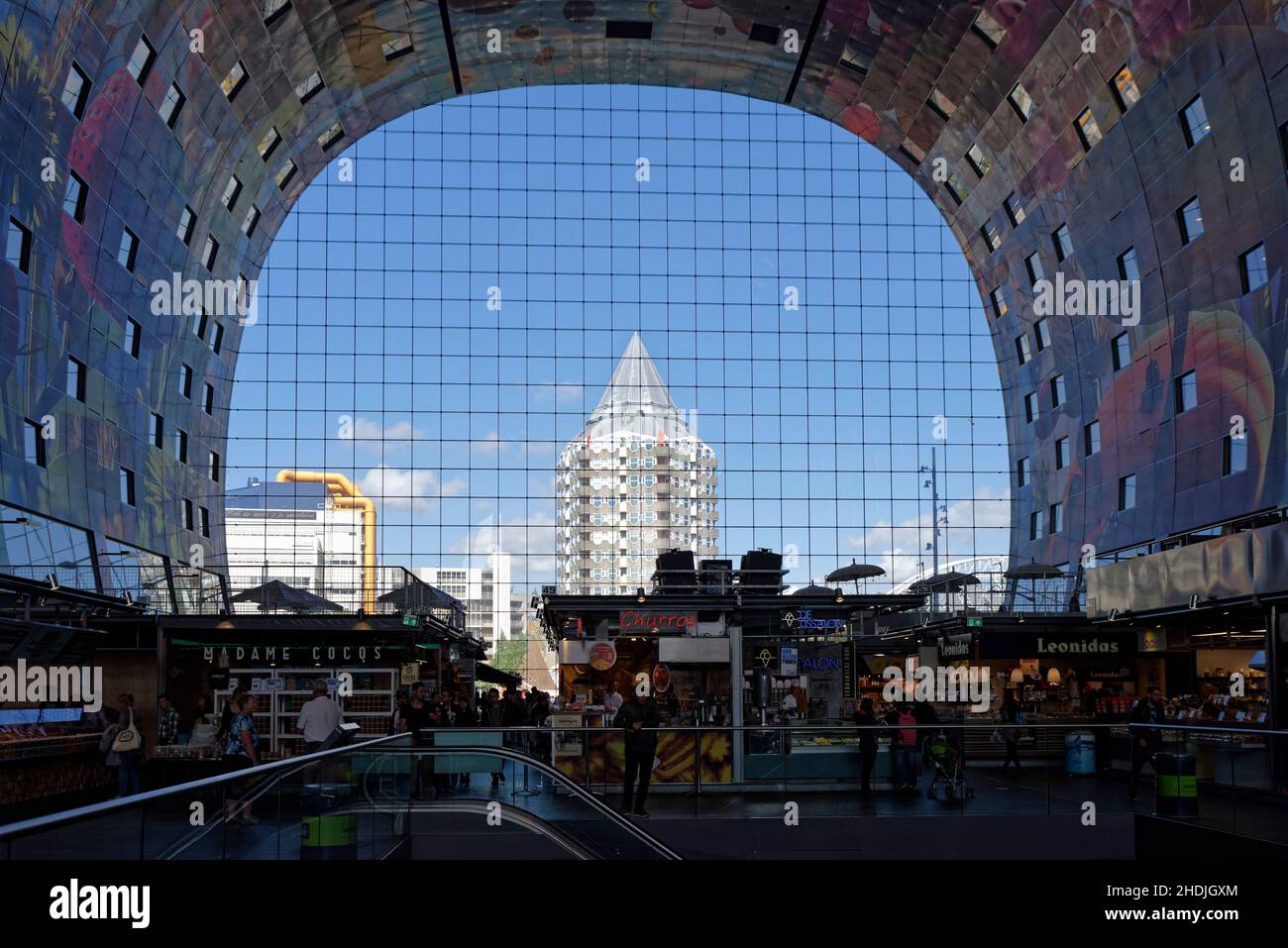 market hall, rotterdam, market halls, rotterdams Stock Photo - Alamy