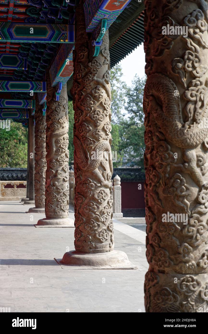 qufu, yan hui temple Stock Photo - Alamy