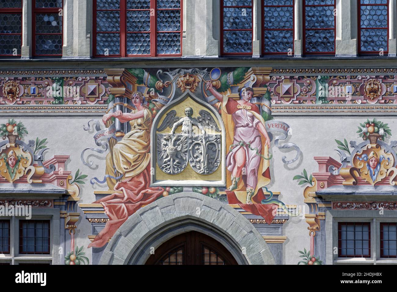 mural, old town hall, murals Stock Photo - Alamy
