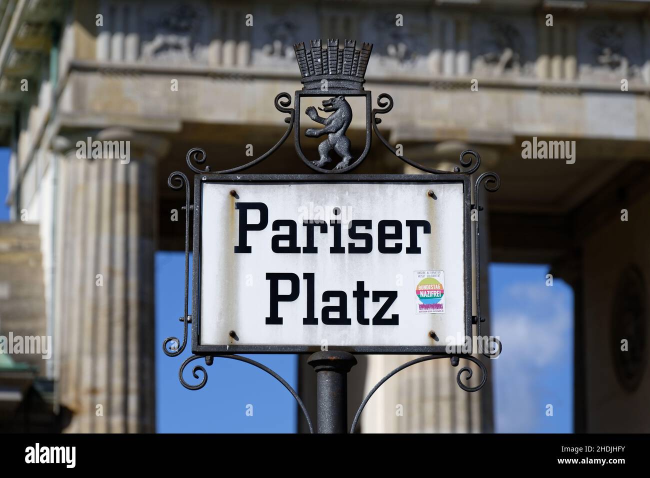 berlin, street sign, pariser platz, street signs, pariser platzs Stock ...