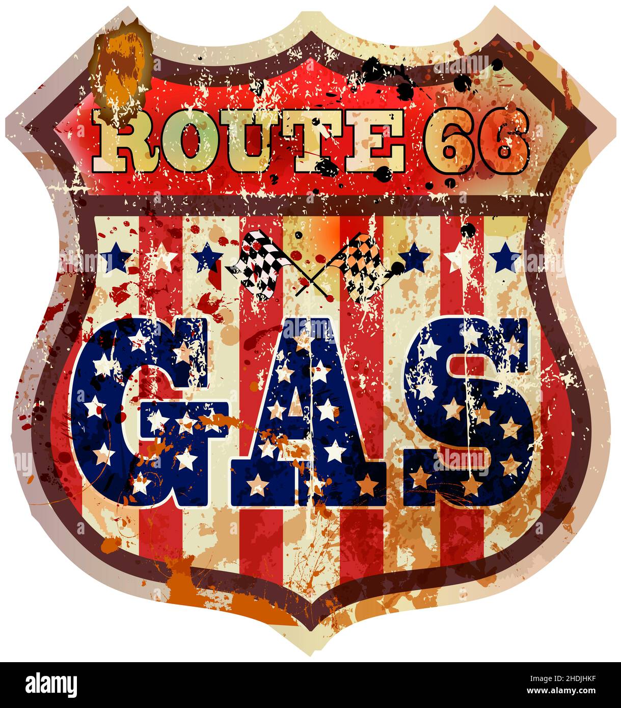 retro, shield, route 66, old fashioned, retro style, shields Stock ...