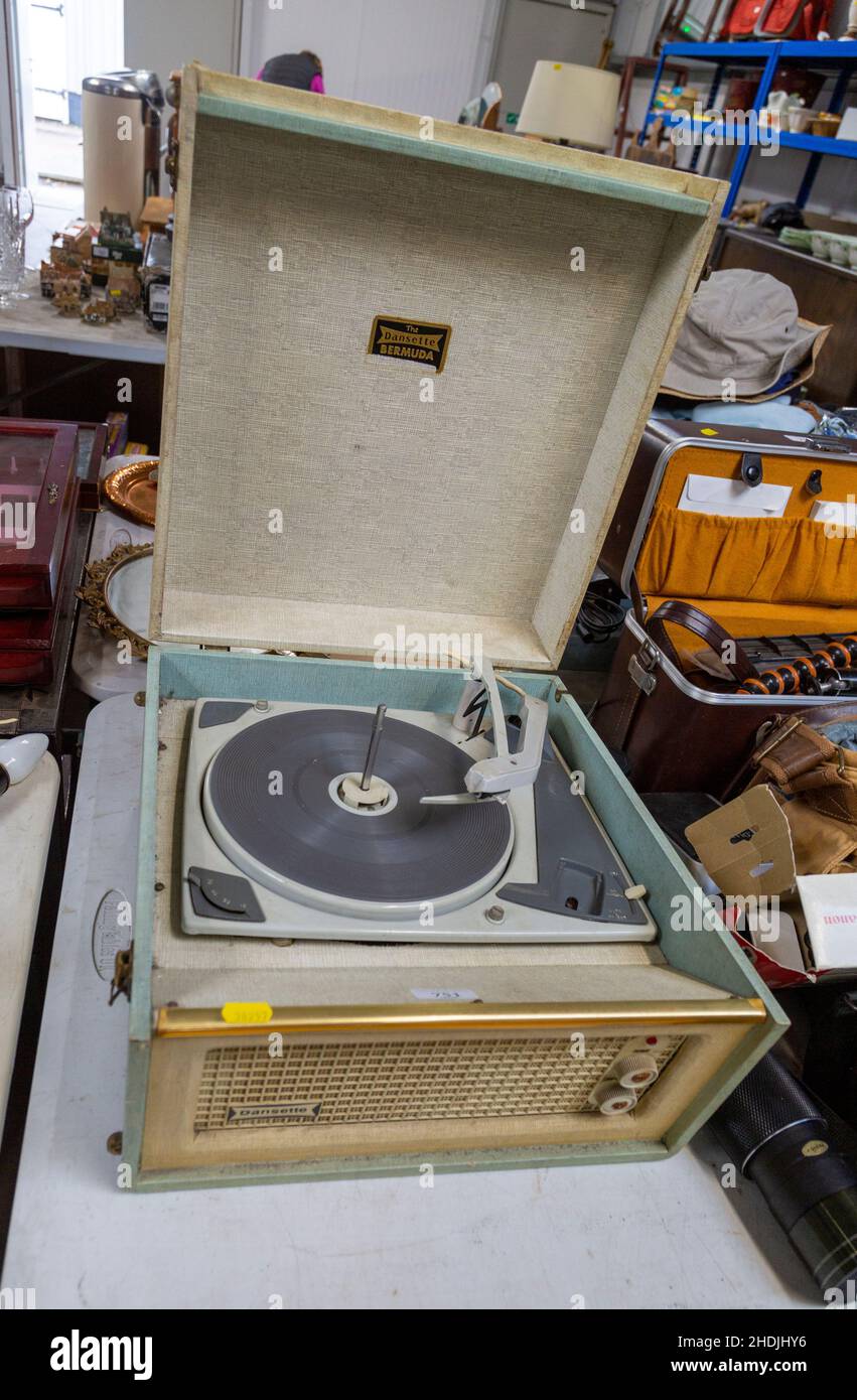 Dansette Bermuda mono record player on display as auction lot, UK Stock ...