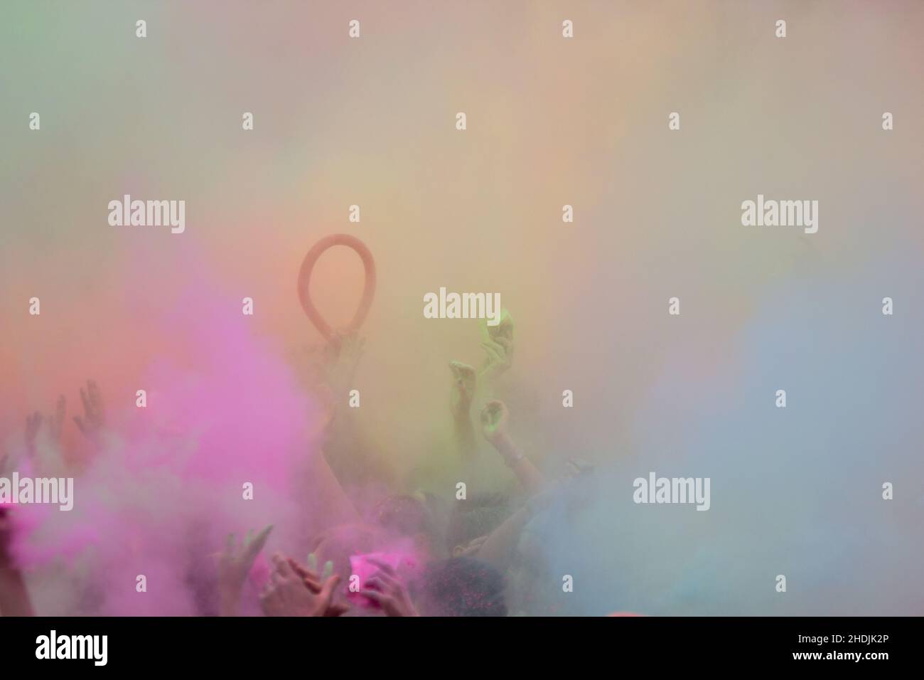 Color Run -It's fantastic marathon Stock Photo - Alamy