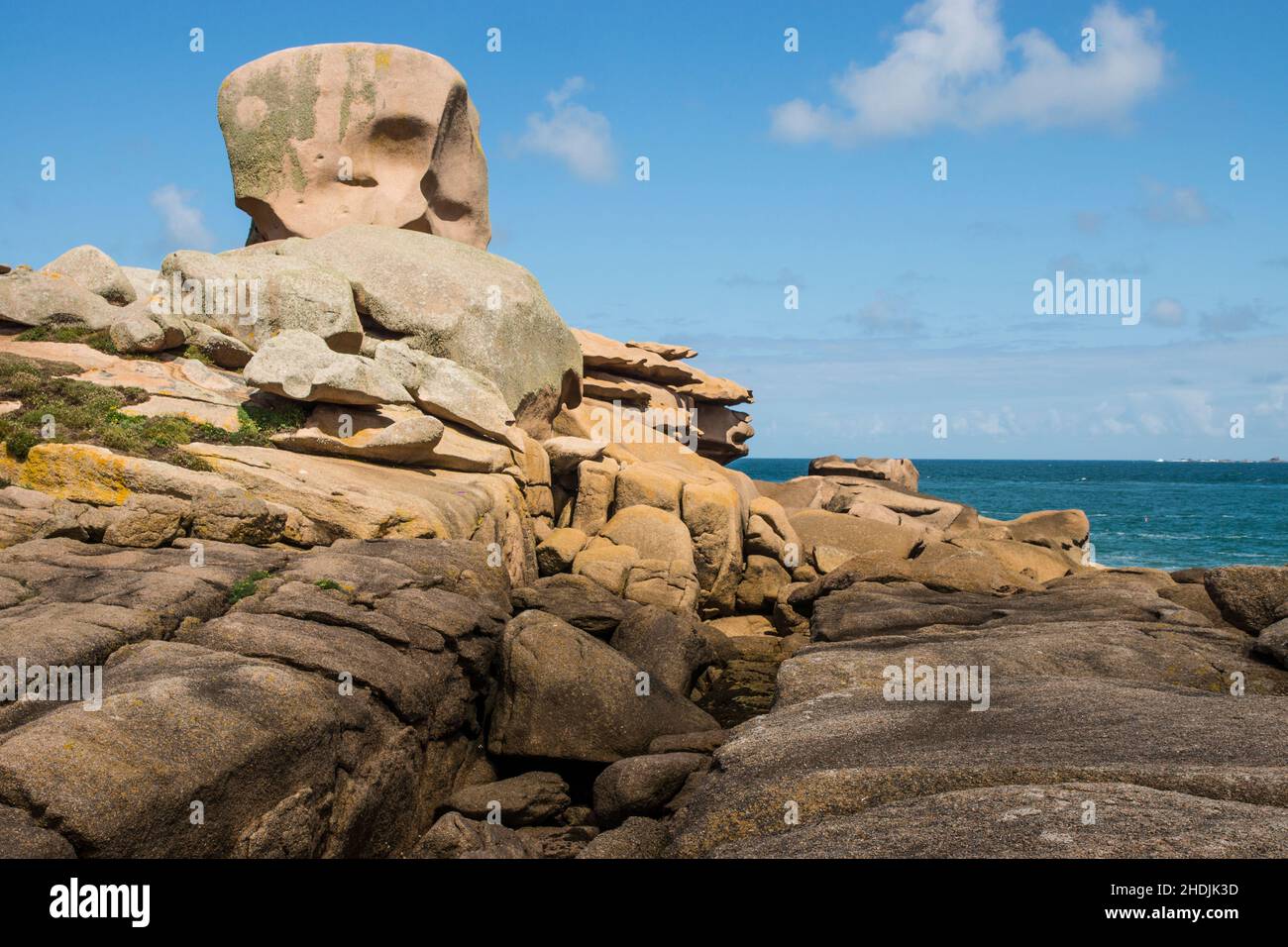 brittany, rock formation, cote de granit rose, brittanies, rock ...