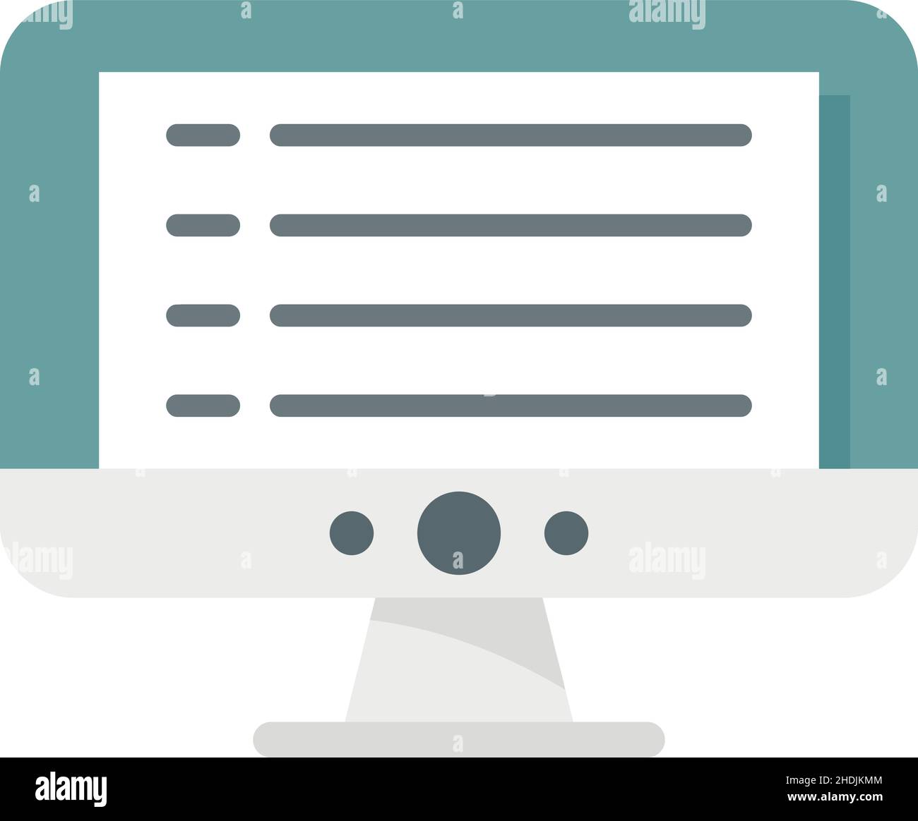 Syllabus pc monitor icon. Flat illustration of Syllabus pc monitor ...