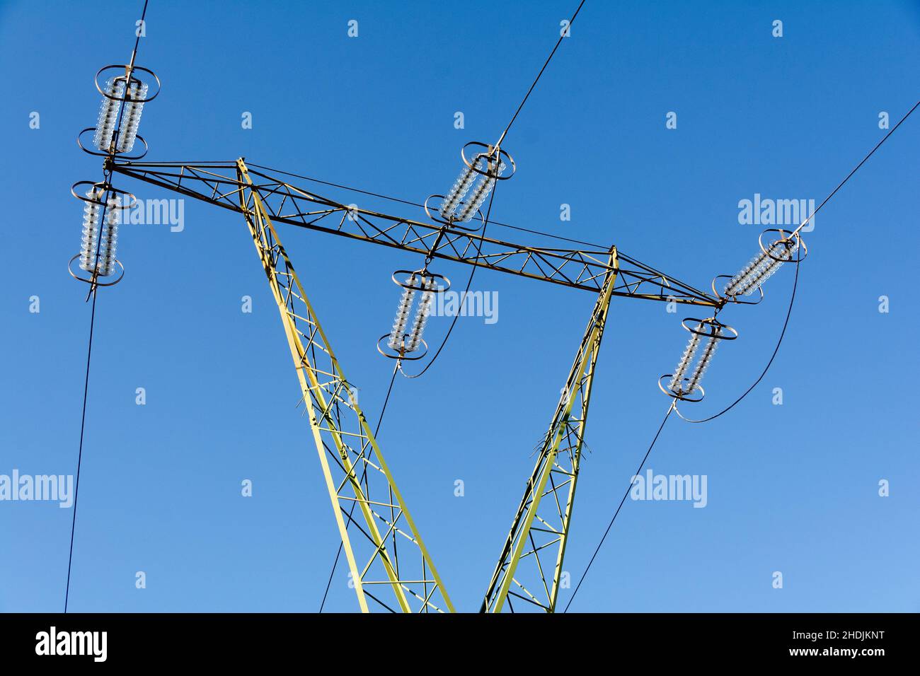 electrical tower, power line, hv, electrical towers, power lines Stock ...