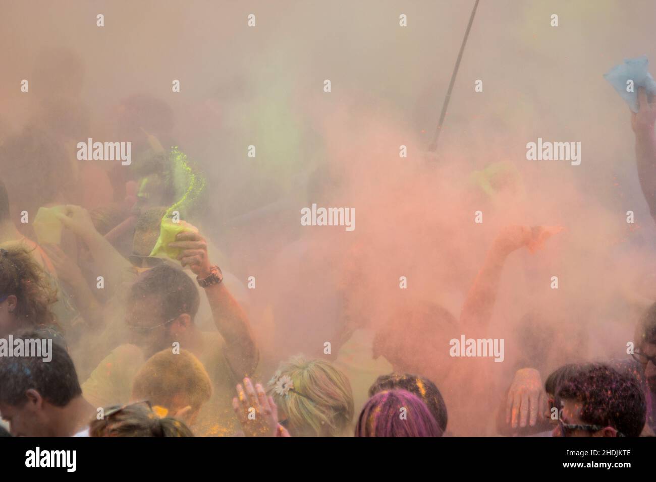 Color Run -It's fantastic marathon Stock Photo - Alamy