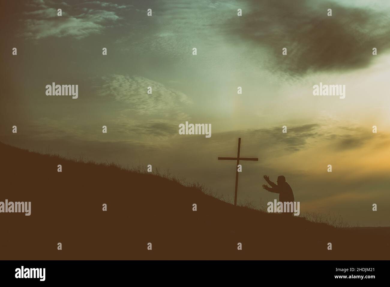 Kneel before god hi-res stock photography and images - Alamy