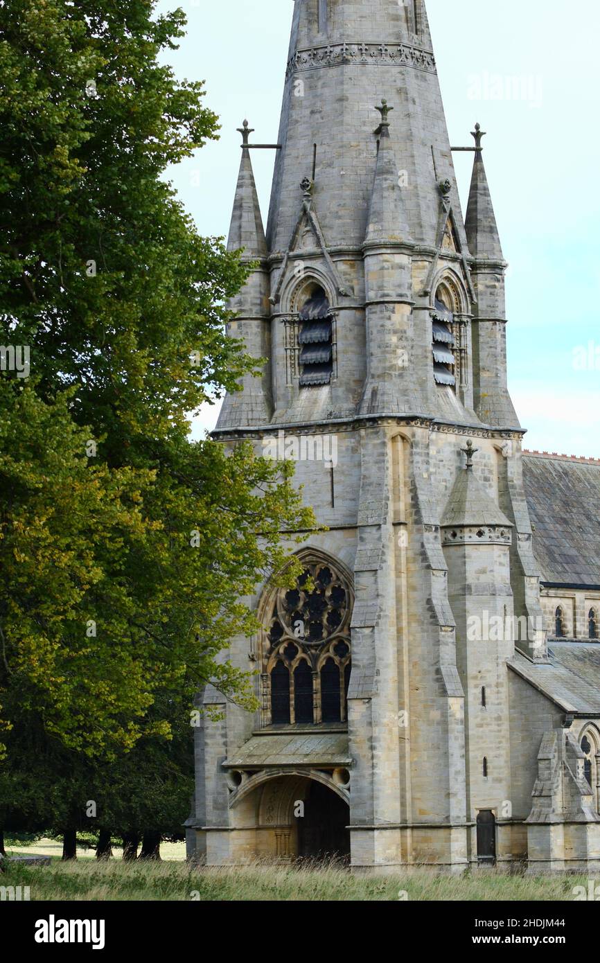 The church in the grounds of Fountains Abbey is a ruined Cistercian ...