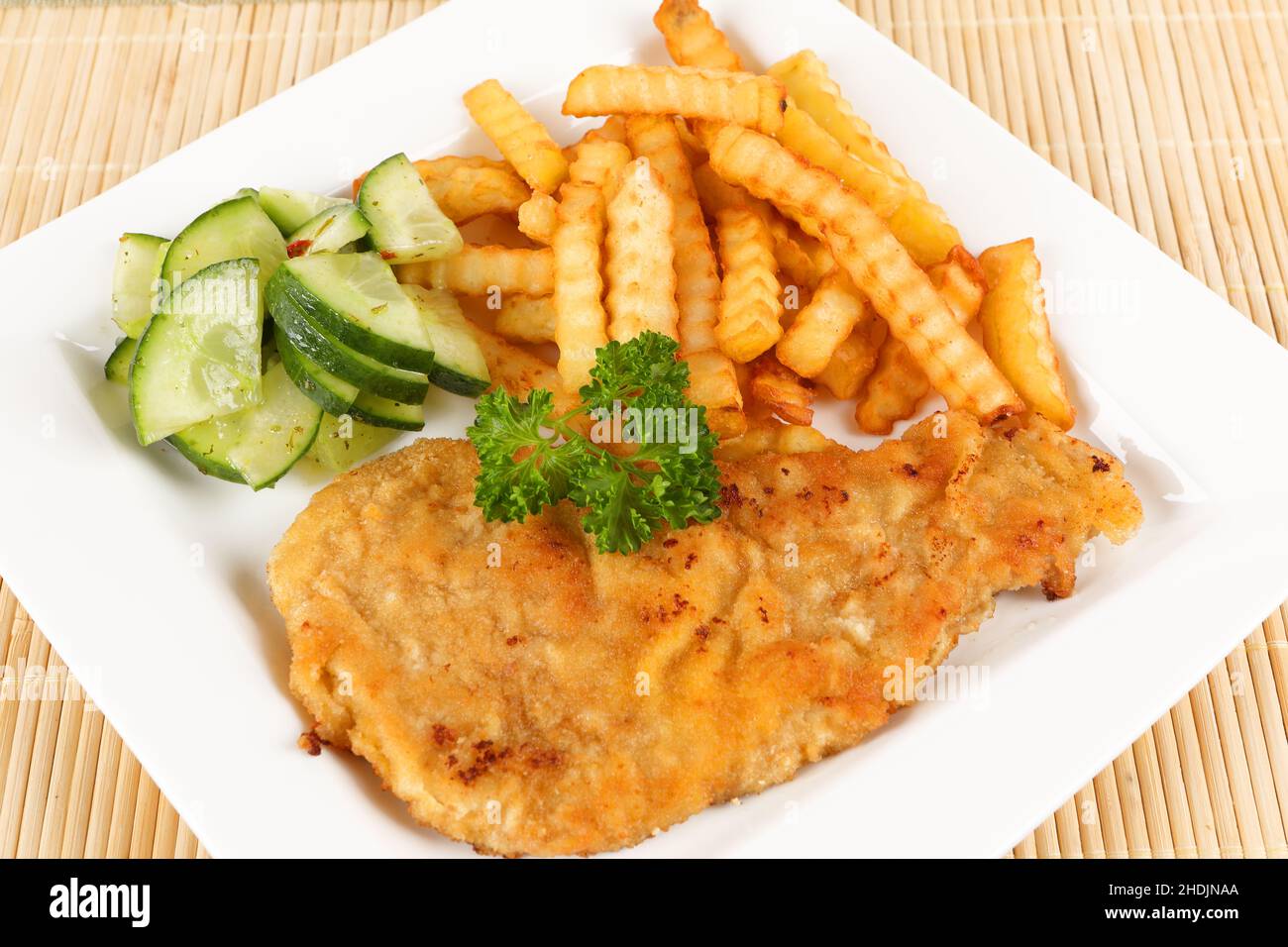french fries, cutlet, pommes, cutlets Stock Photo - Alamy