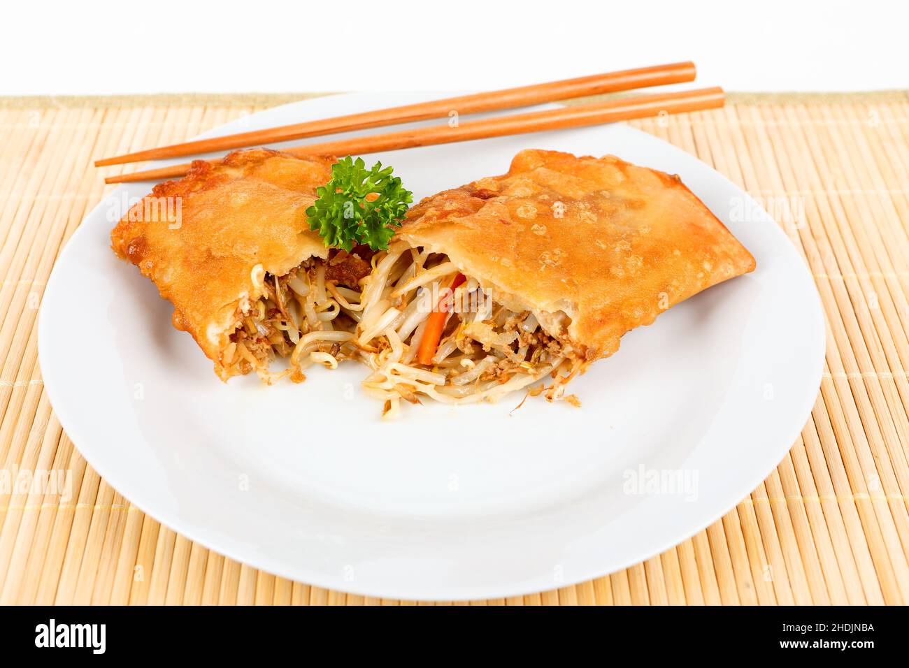 spring roll, samosa, spring rolls, samosas Stock Photo - Alamy