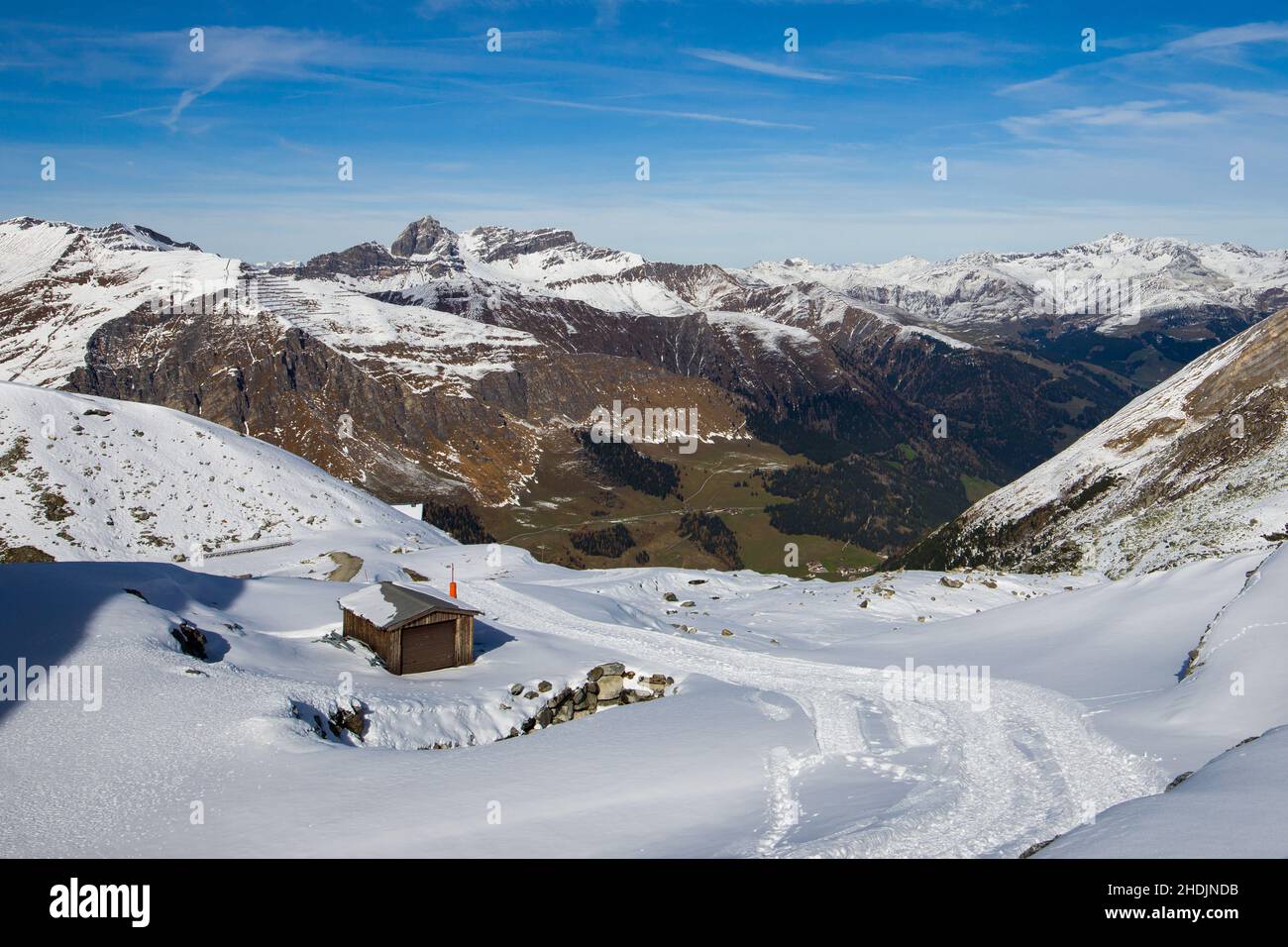 mountain range, hintertux, tux alps, mountain ranges, hintertuxs Stock ...