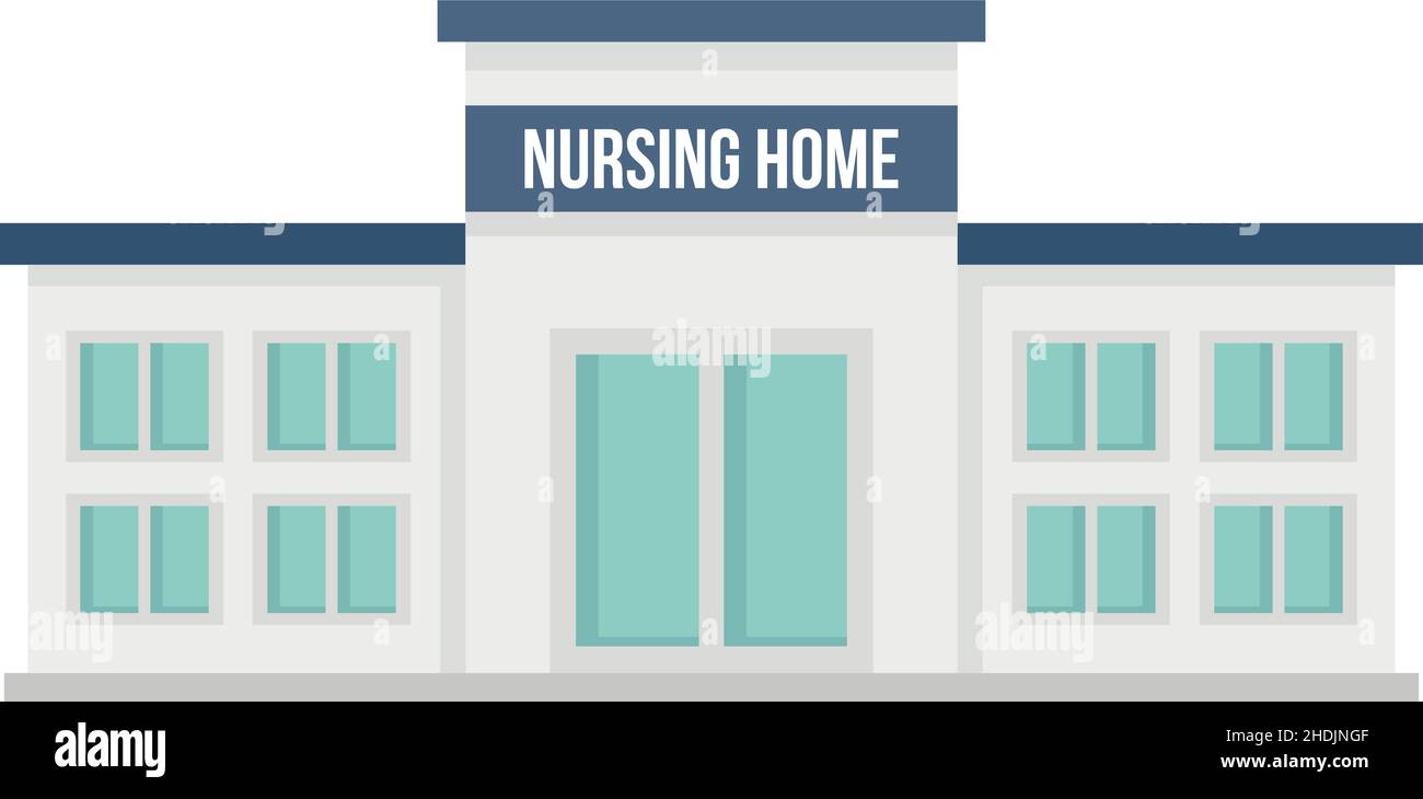Nursing home icon. Flat illustration of Nursing home vector icon ...