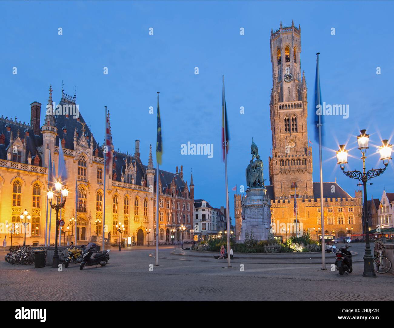 town hall, bell tower, bruges, belfried, town halls, bell towers Stock ...