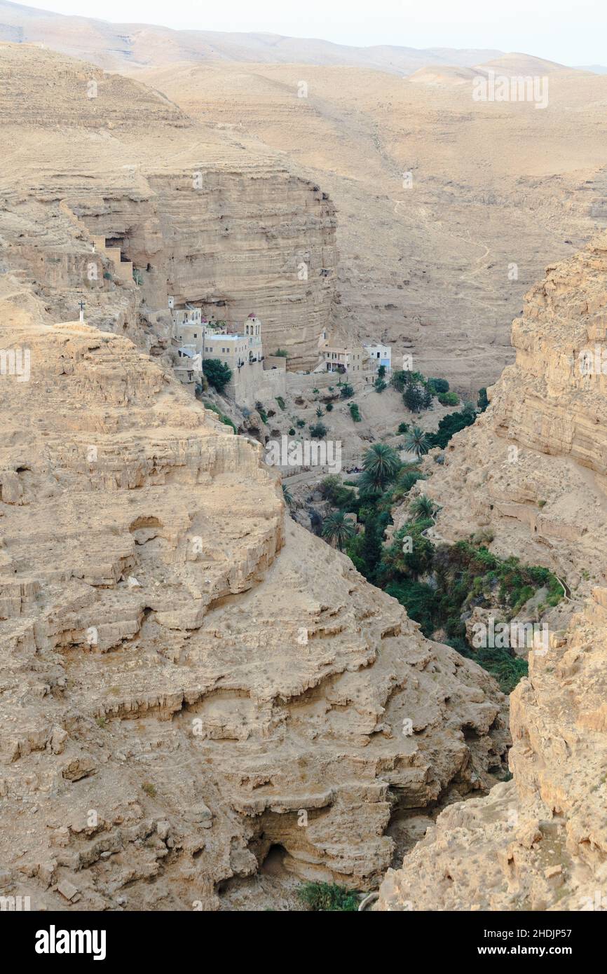ravine, monastery, israel, ravines, monasteries, israels Stock Photo ...