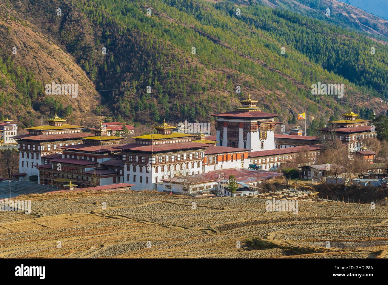 thimphu, tashichho dzong Stock Photo - Alamy
