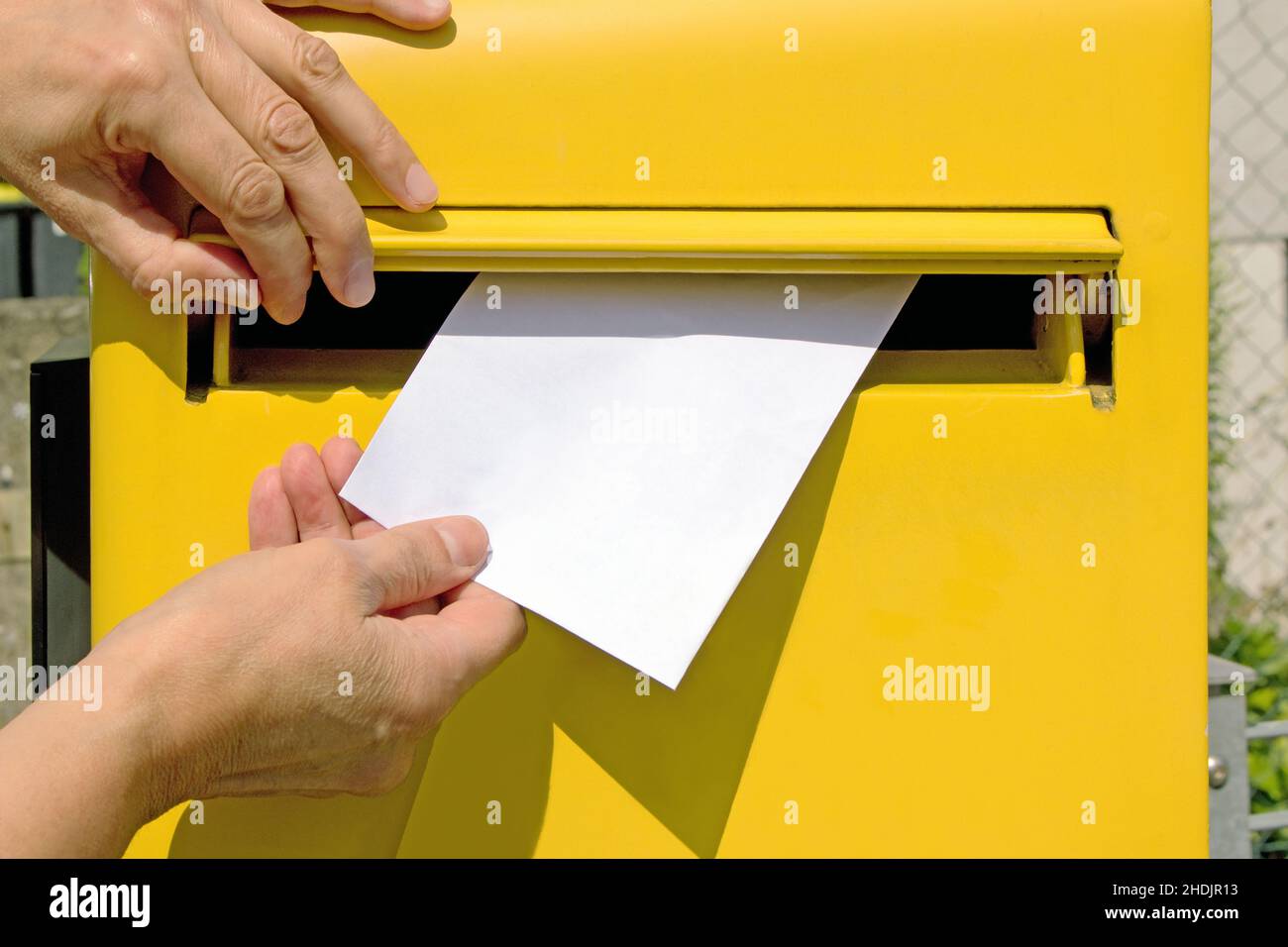 One person throwing mail hi-res stock photography and images - Alamy