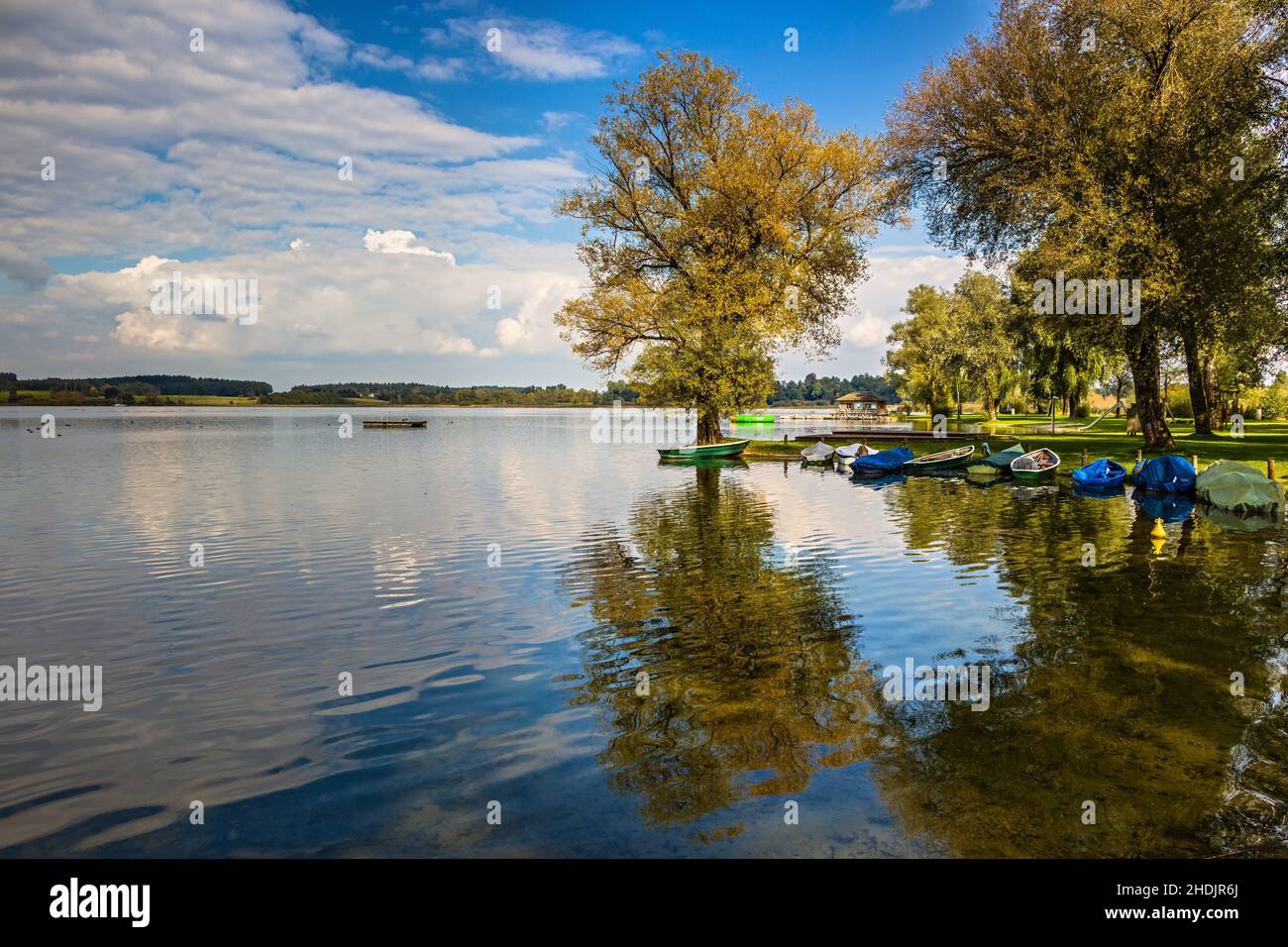 Boats lake chiemsee bavaria hi-res stock photography and images - Alamy