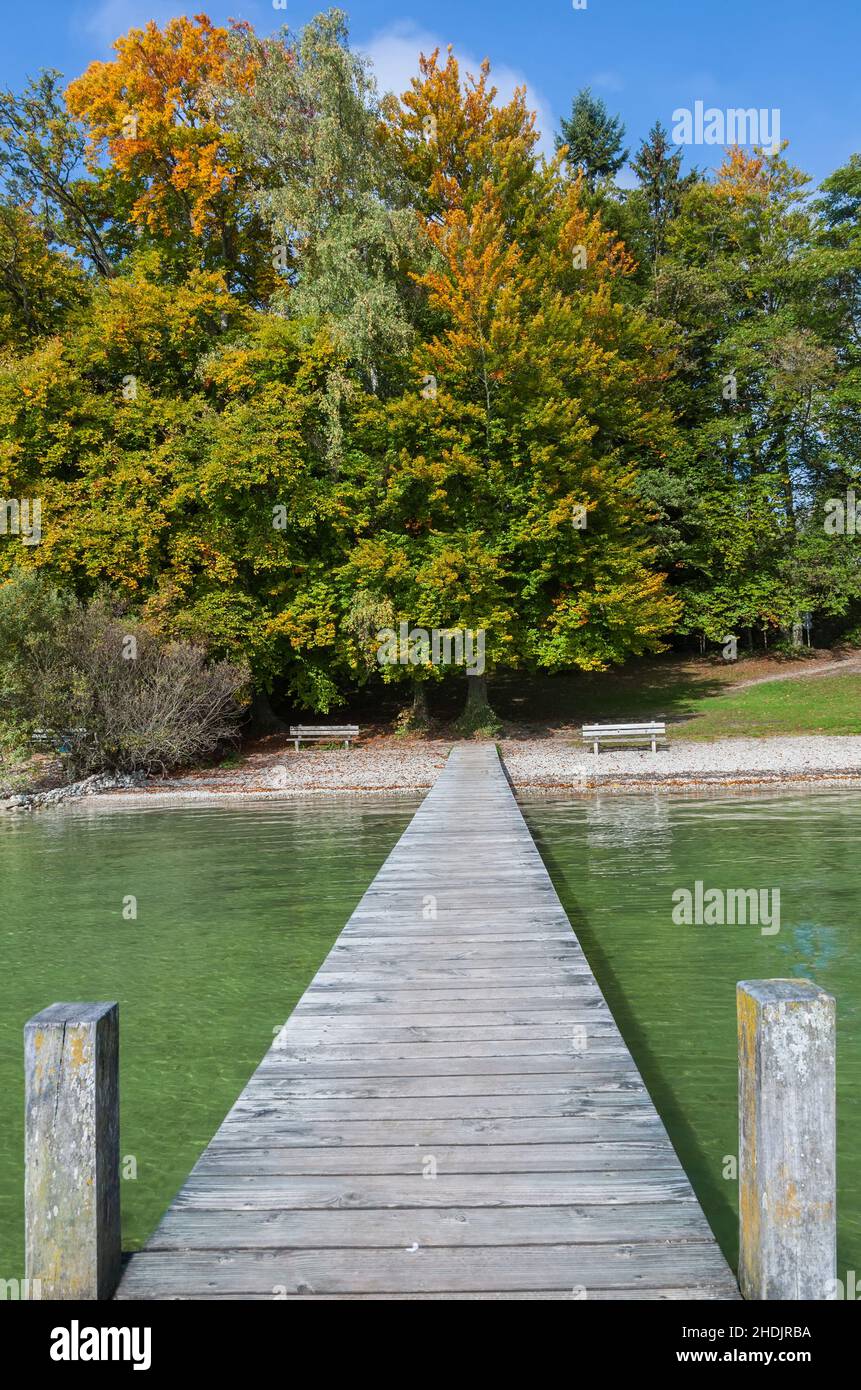 lake, pier, lakes, piers Stock Photo - Alamy