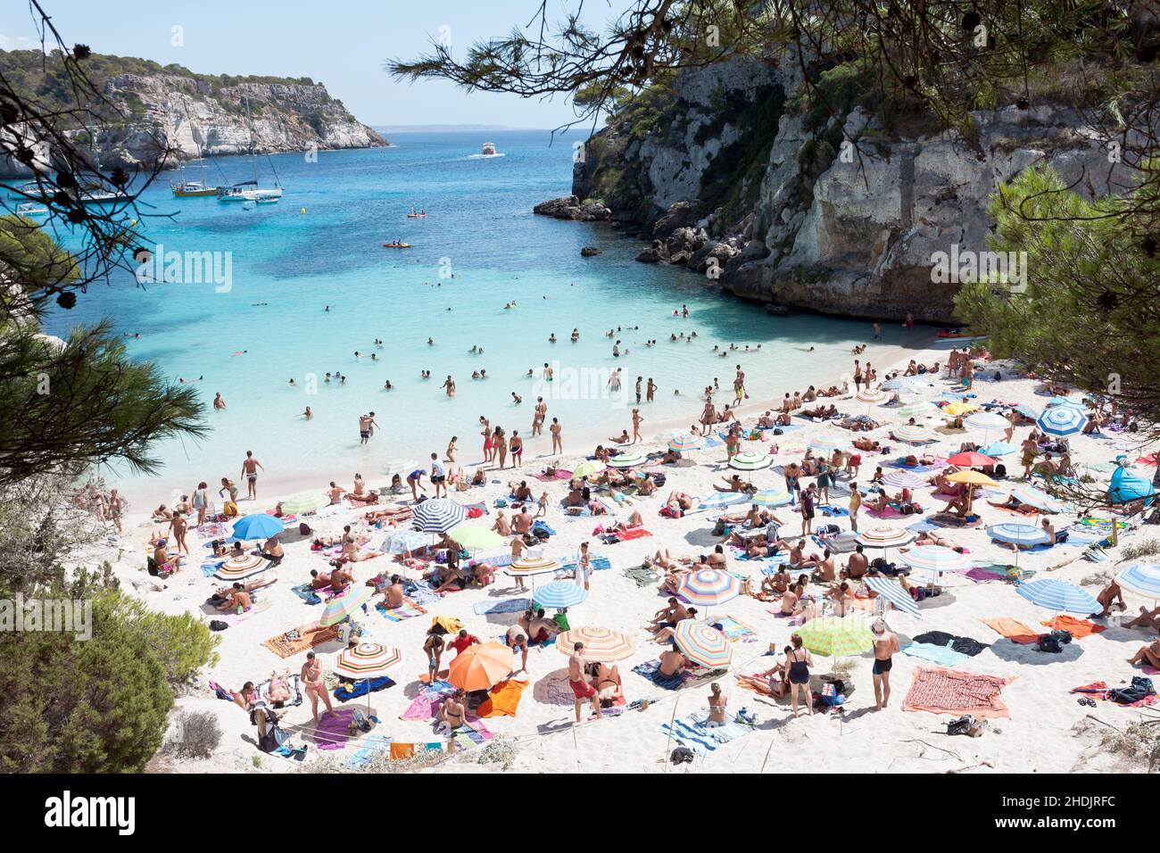 mass tourism, minorca, mass tourisms, minorcas Stock Photo - Alamy