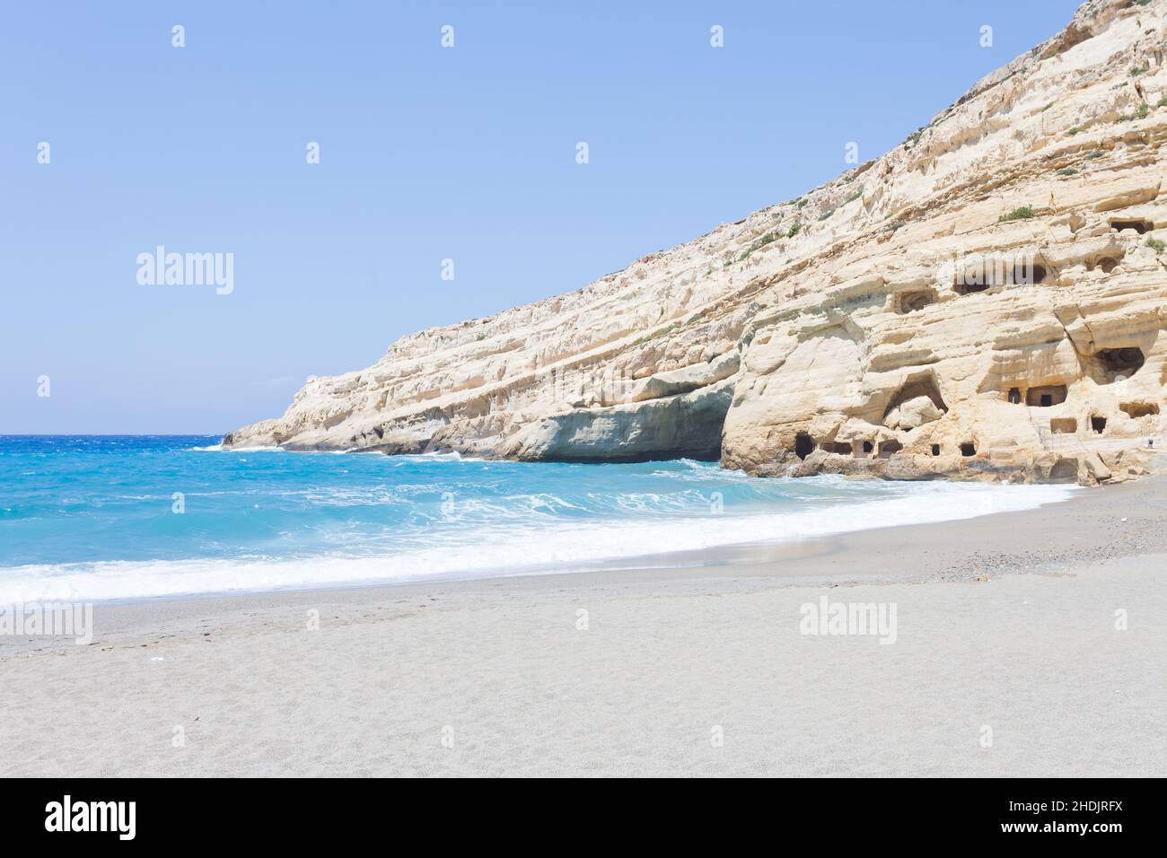 crete, matala, cretes, matalas Stock Photo - Alamy