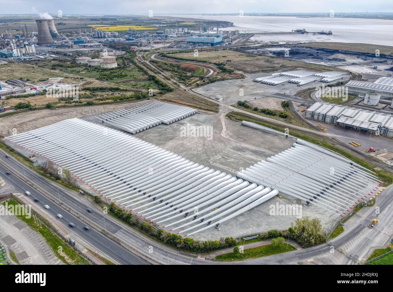Wind Turbine Blade Storage Stock Photo - Alamy