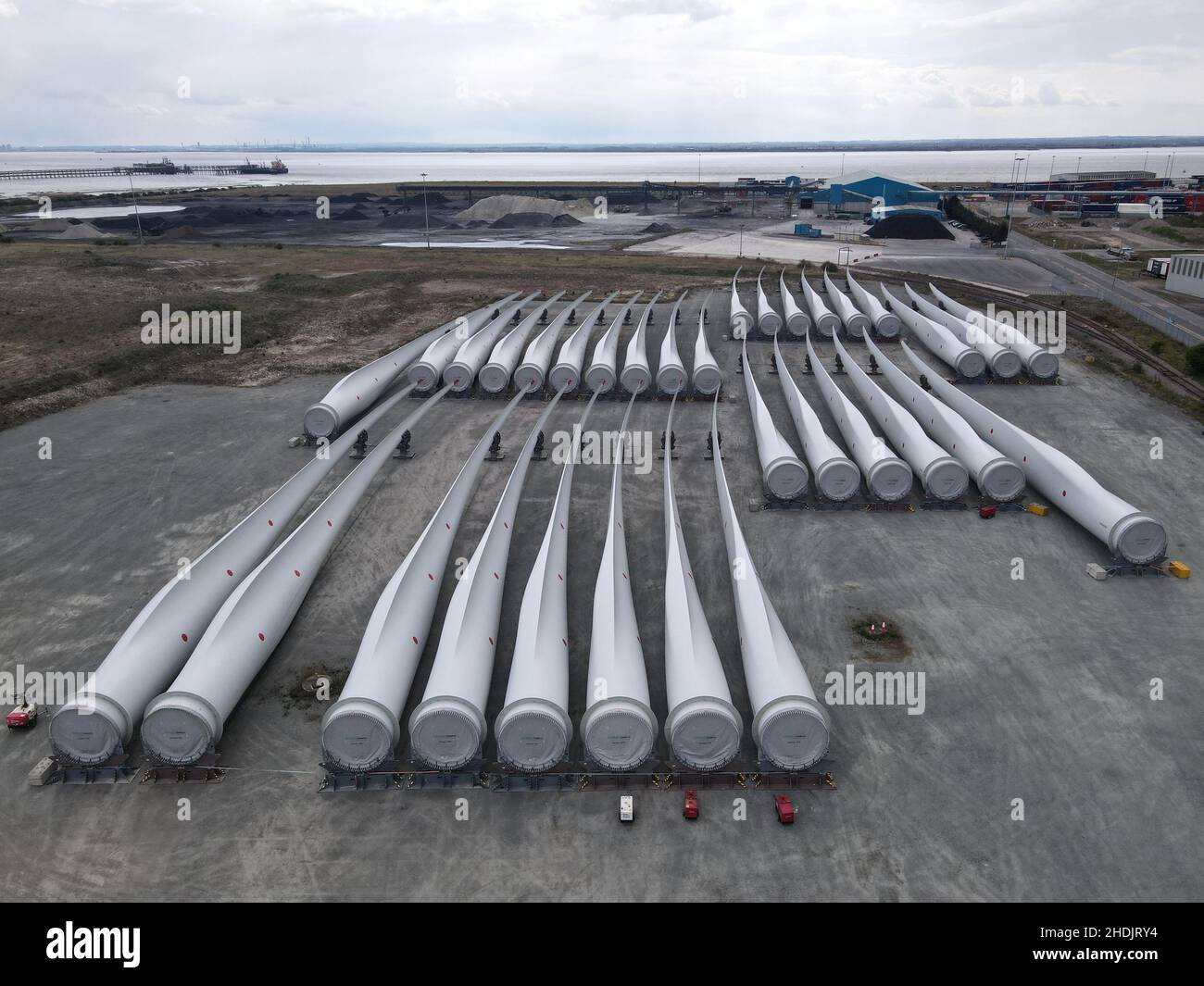 Wind Turbine Blade Storage Stock Photo - Alamy