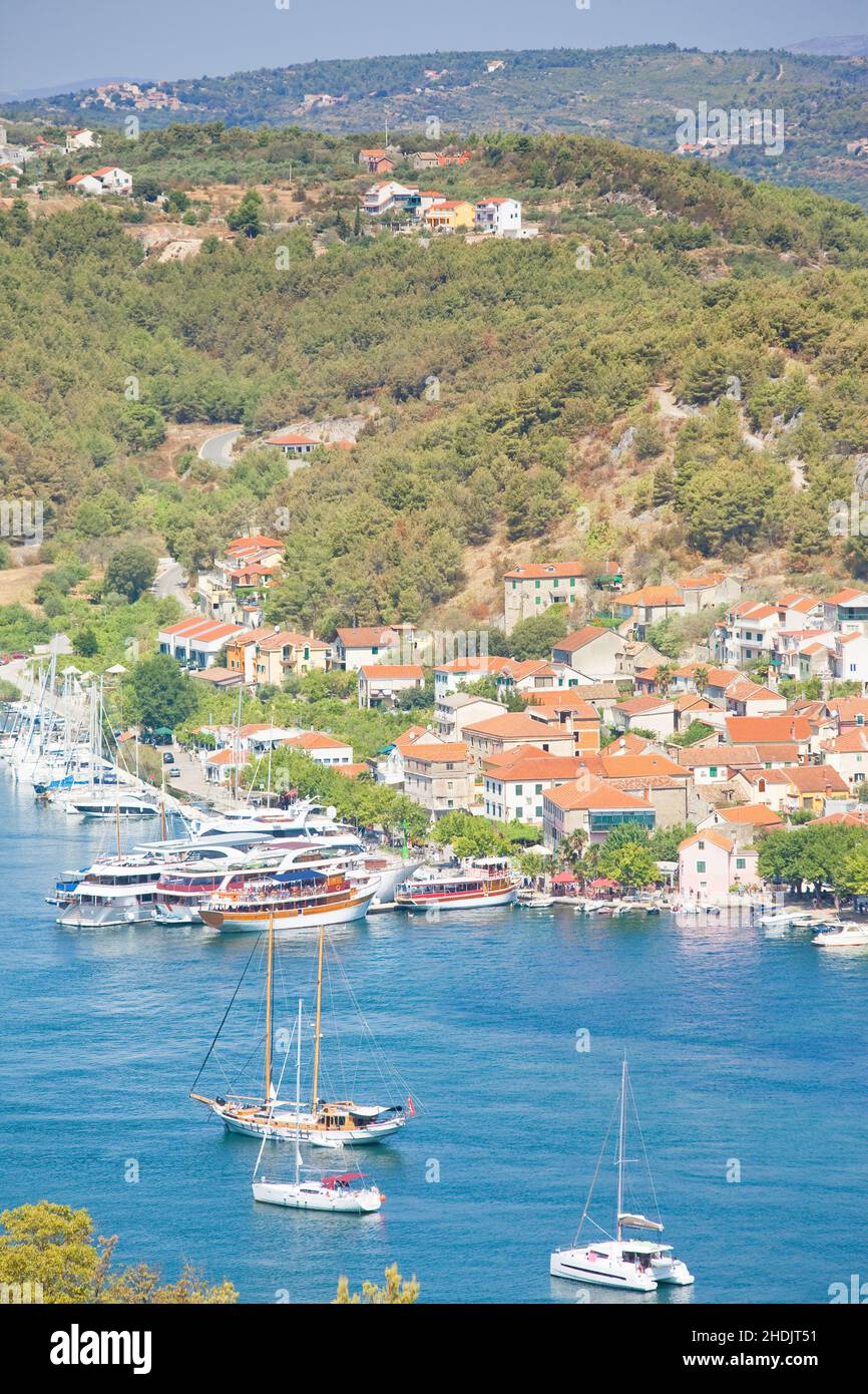 harbour, sibenik, harbours, port, sibeniks Stock Photo - Alamy