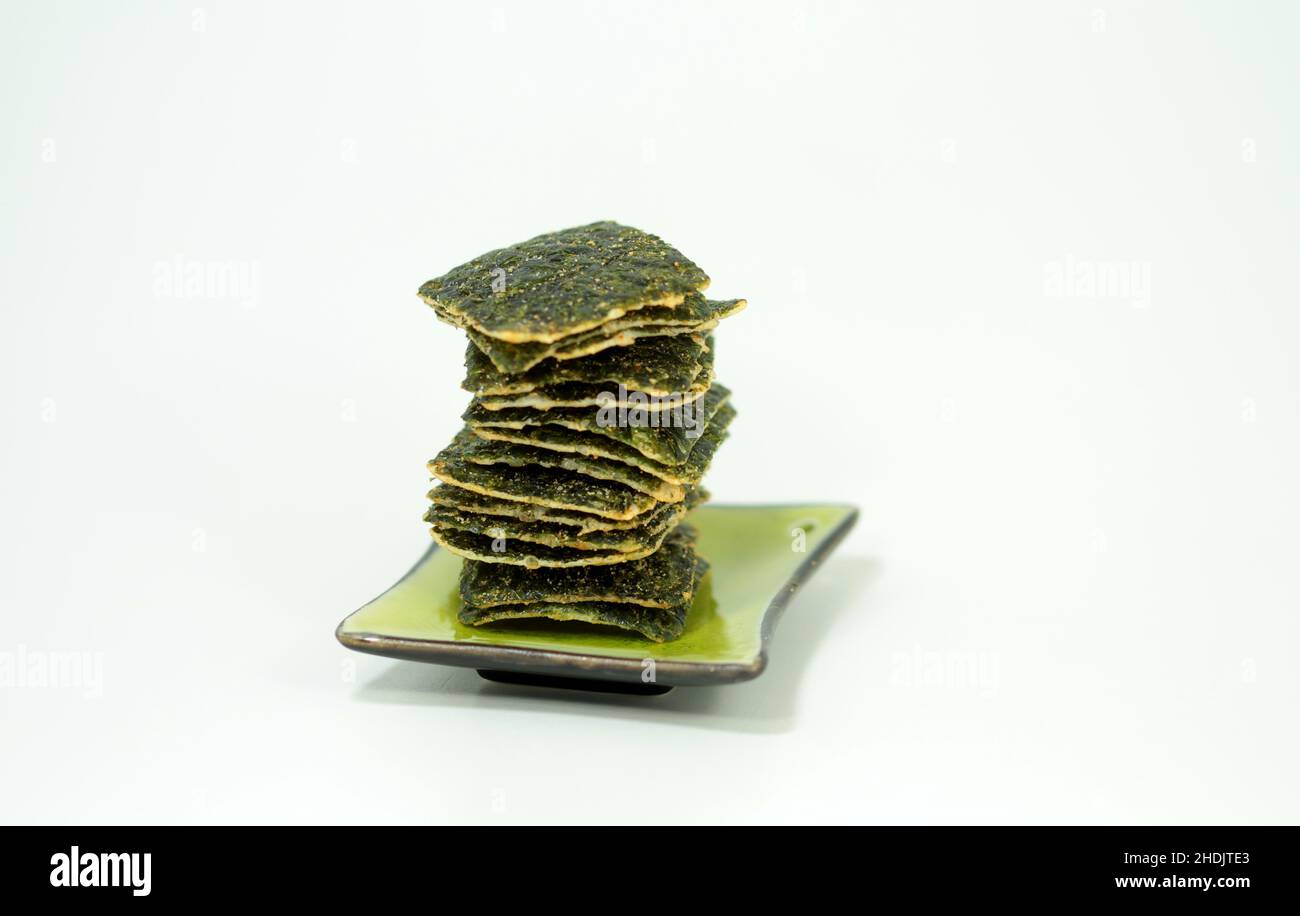 algae, rice crackers, algaes, rice cracker Stock Photo - Alamy