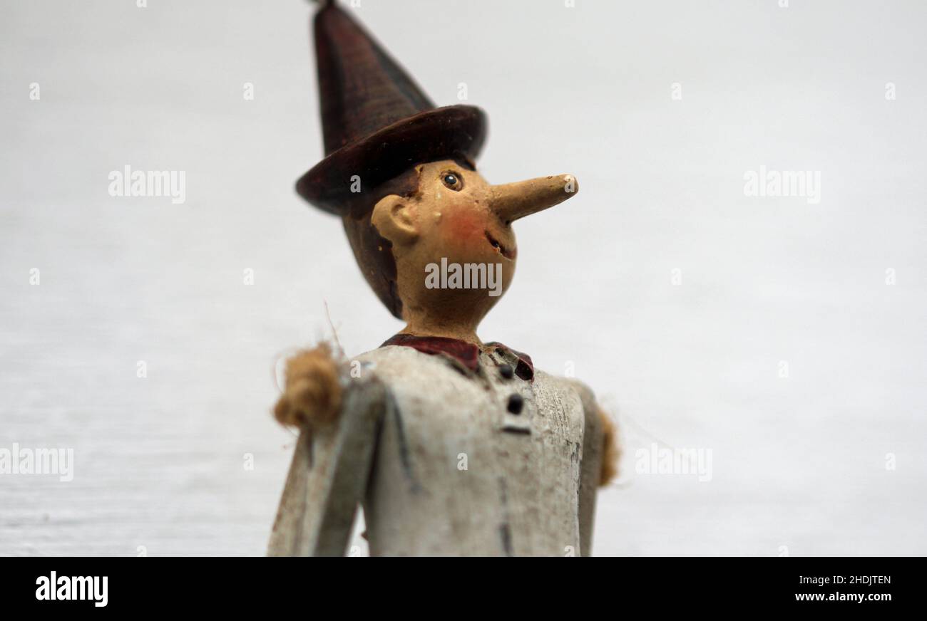 wooden figure, pinocchio, wooden figures, pinocchios Stock Photo - Alamy