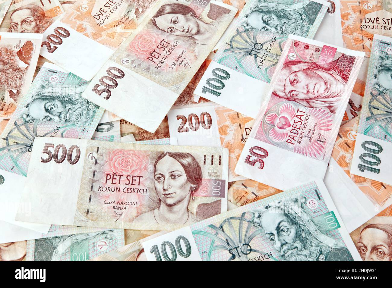 banknote, czech crown, banknotes, paper currency Stock Photo - Alamy