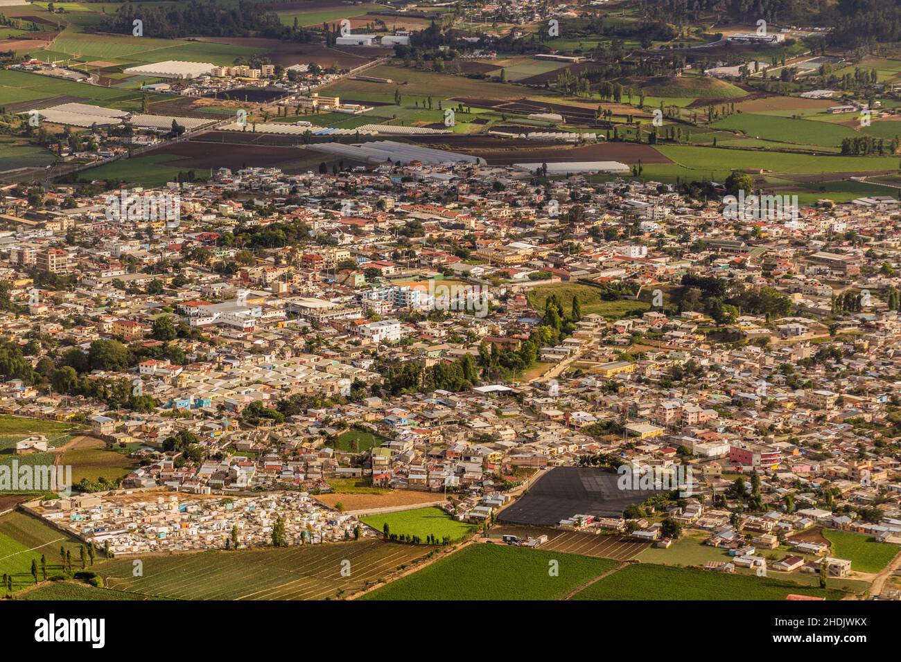 Aerial view of Constanza, Dominican Republic Stock Photo - Alamy