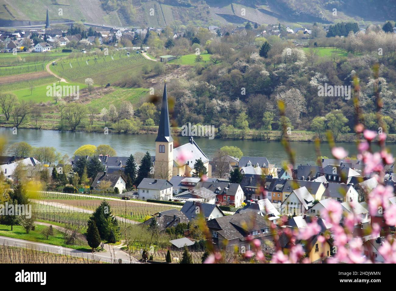 wine village, kröv, wine villages, krövs Stock Photo - Alamy