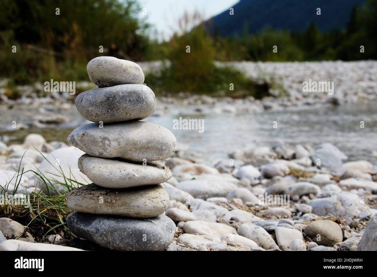 pebbles, stone stack, pebble, stone stacks Stock Photo - Alamy