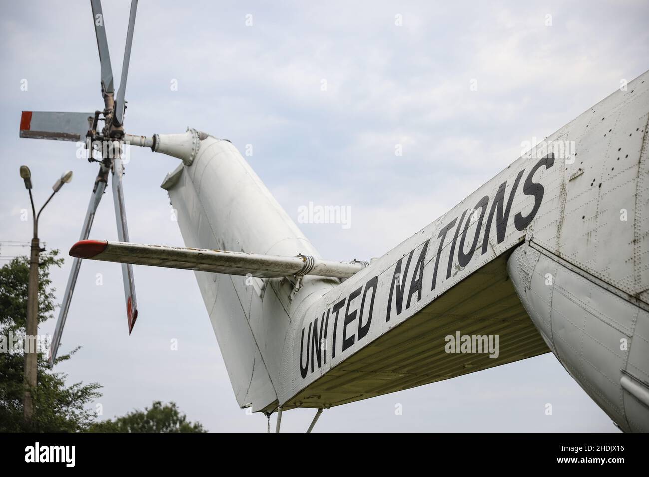 KIEV, UKRAINE - AUGUST 01, 2021: United Nations (UN) Mil Mi-26 Halo ...
