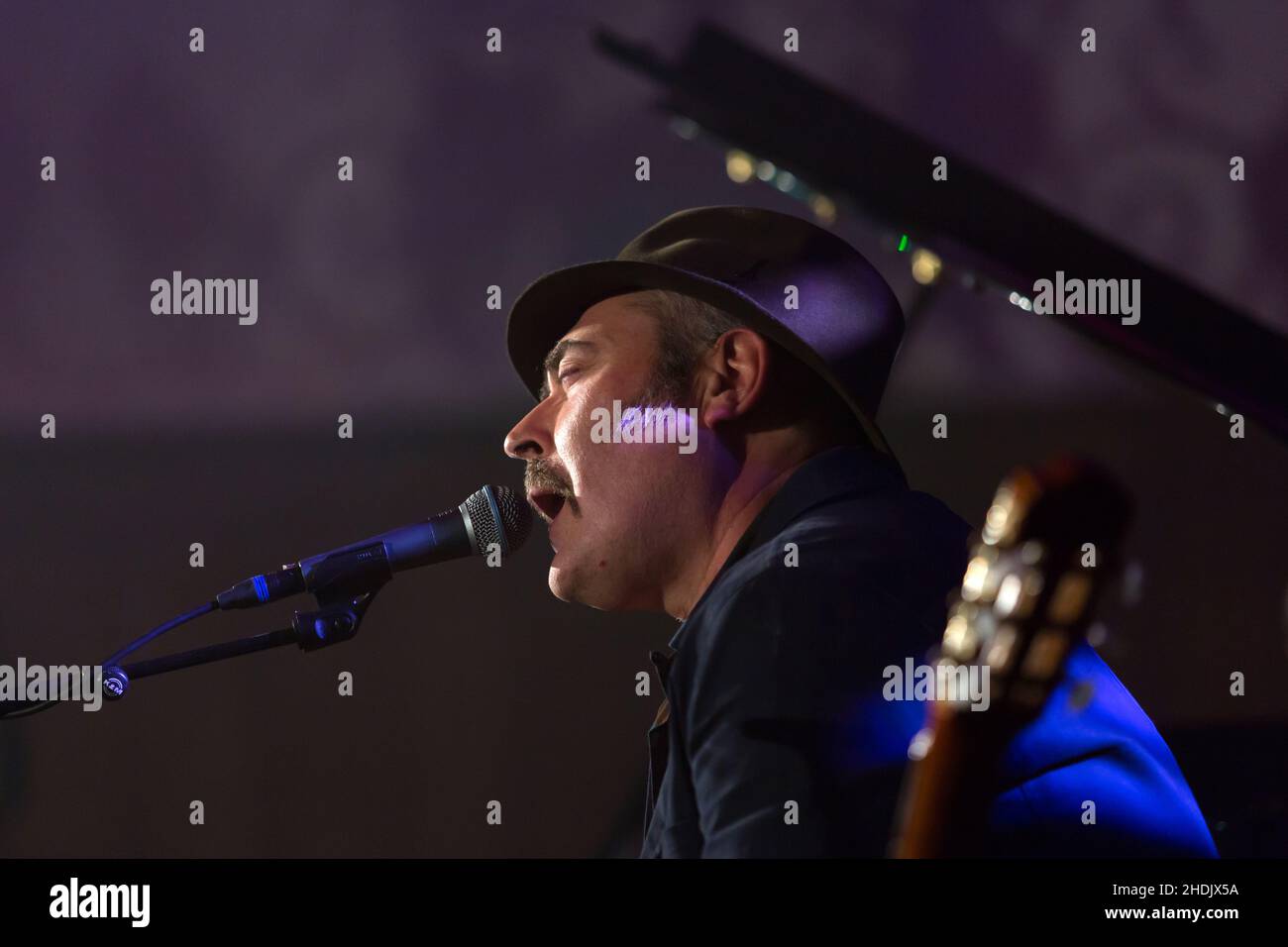THE HAGUE - Tindersticks singer Stuart A. Staples performing in a ...