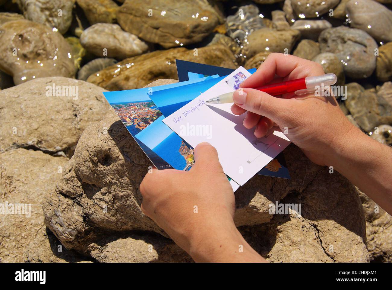 Postcard of people hi-res stock photography and images - Alamy