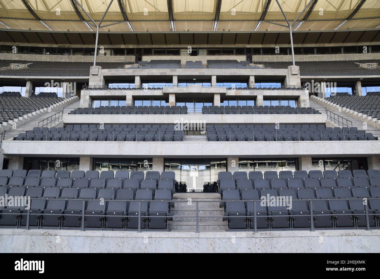 Seating at Olympic Stadium, Berlin Stock Photo - Alamy