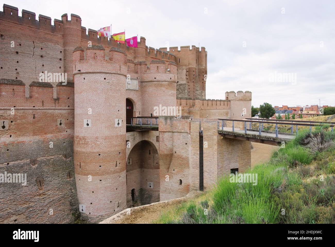 fort, moat, castillo de la mota, forts, moats Stock Photo - Alamy