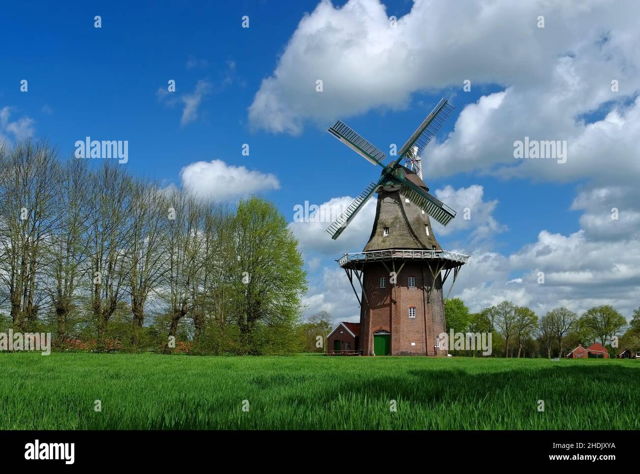 windmill, holtland, windmills Stock Photo - Alamy